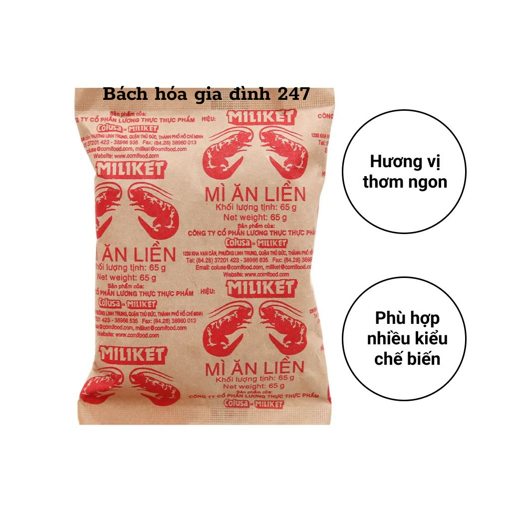 Special yellow paper Miliket shrimp noodles, 2 shrimp, 4 shrimp instant ...
