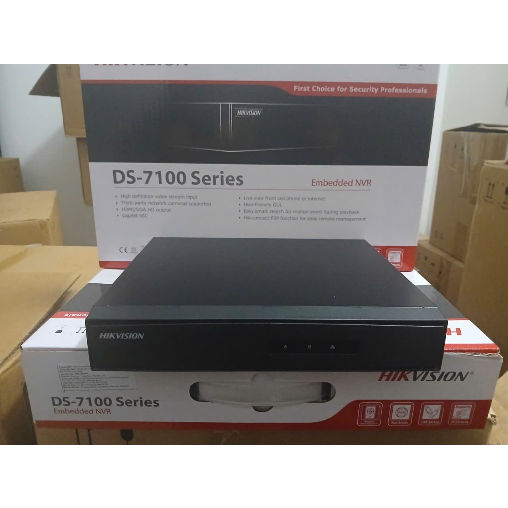 Hikvision IP 4-channel recorder, supports instant cam with mic DS ...