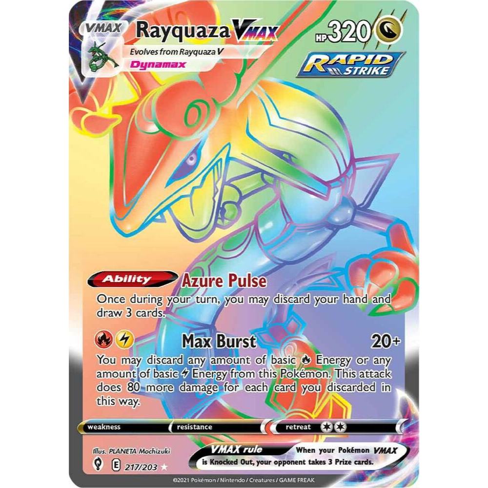 [Genuine] [ENG] POKEMON Card /Card Game - Rayquaza VMAX (Secret ...