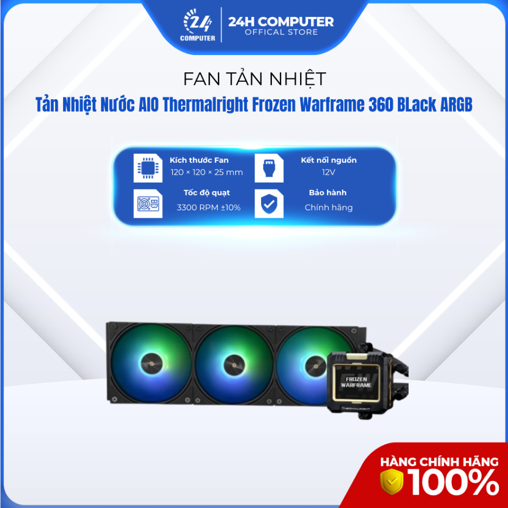 Thermalright Frozen Warframe 360 BLack ARGB AIO Water Cooler | Shopee ...