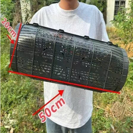 2-DOOR TRAP CAGE 50cm x 20cm New Model 2025, Shrimp, Crab, Eel, Fish ...