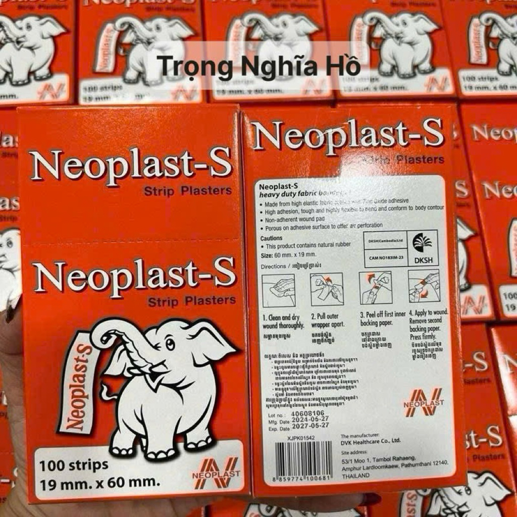 (Each Box of 100 Pieces) Neoplast-S Elephant Personal Adhesive Tape ...