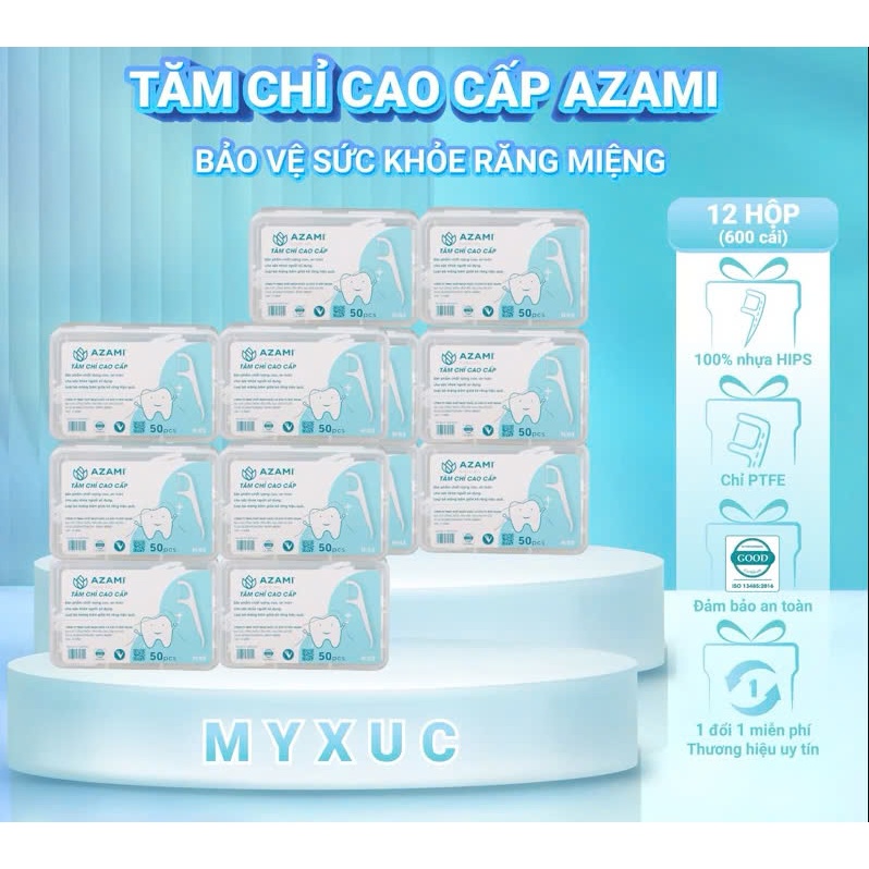 Vietnamese products 12 boxes (600 pieces) of Azammy dental floss ...