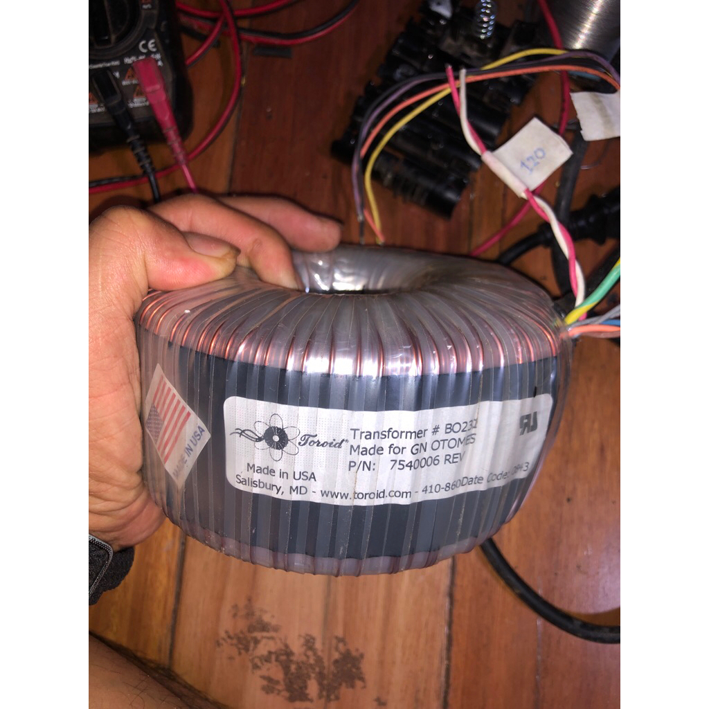 Toroid isolation toroidal transformer in 115x2 out 16Vx2 - 120V and 2 ...