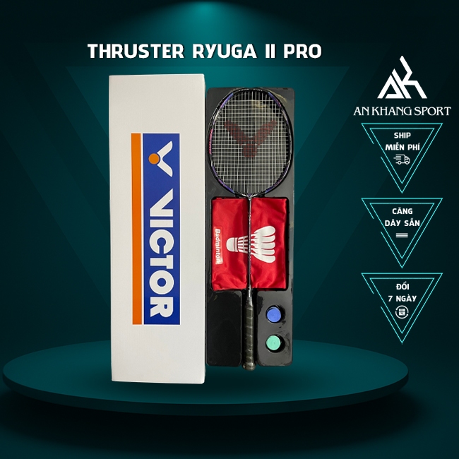 Victor Ryuga 2 Pro Badminton Racket Full Box - Pre-Stretched 11kg, Max ...