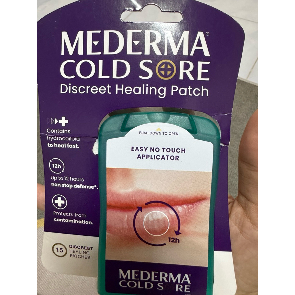 Mederma Cold Sore Discreet Healing Patch (US hand separation) | Shopee ...