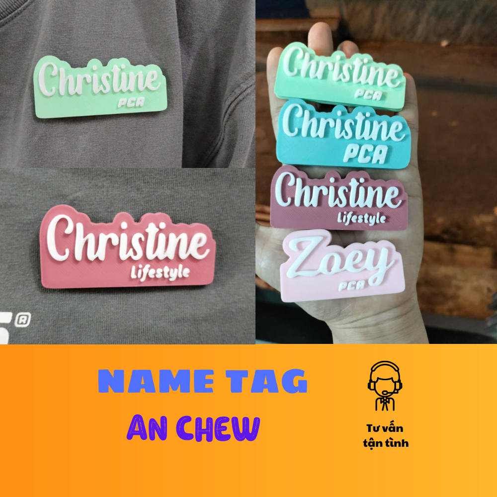 Name tag/ Name tag lapel pin/magnet printed with Name and career upon ...