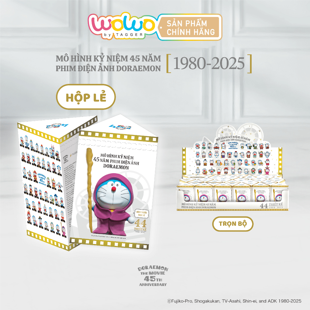 Doraemon Movie 45th Anniversary Model, WOWO Genuine Doraemon Model ...