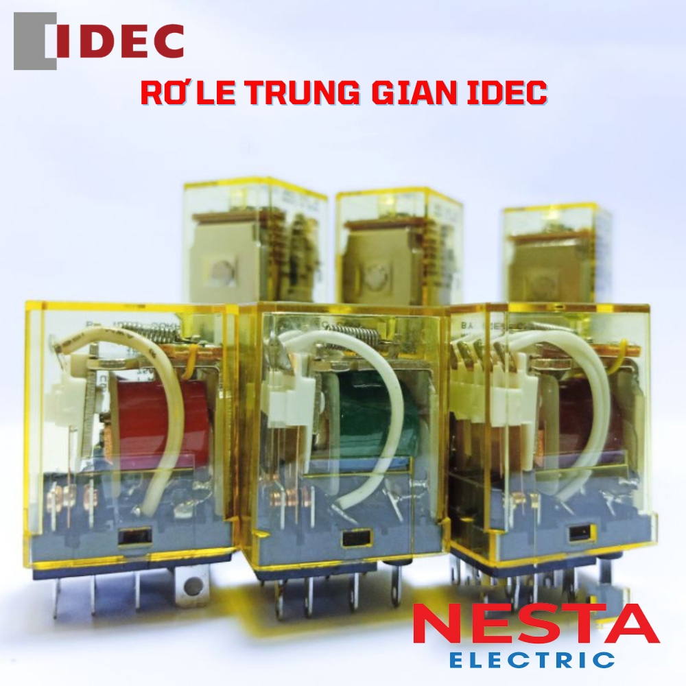 IDEC 8-pin and 14-pin Intermediate Relay Voltage 24VDC - 220VAC ...