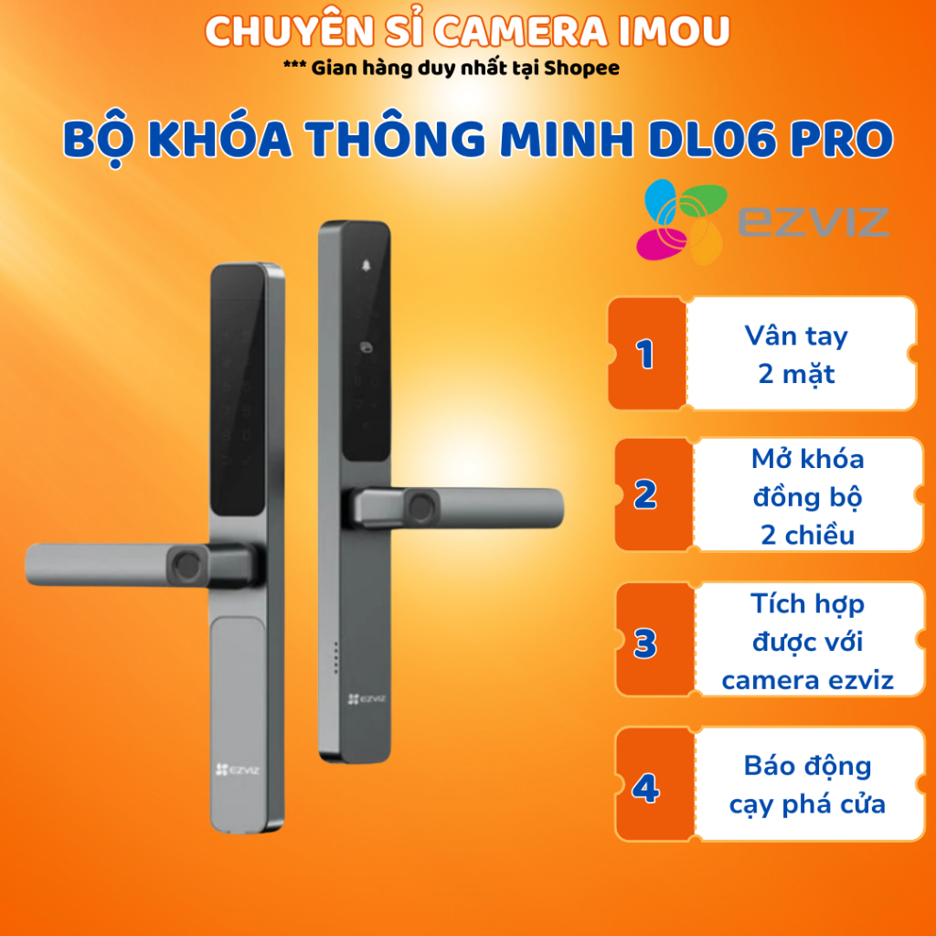 EZVIZ DL06 Pro Smart Double-Sided Fingerprint Lock, Outstanding ...