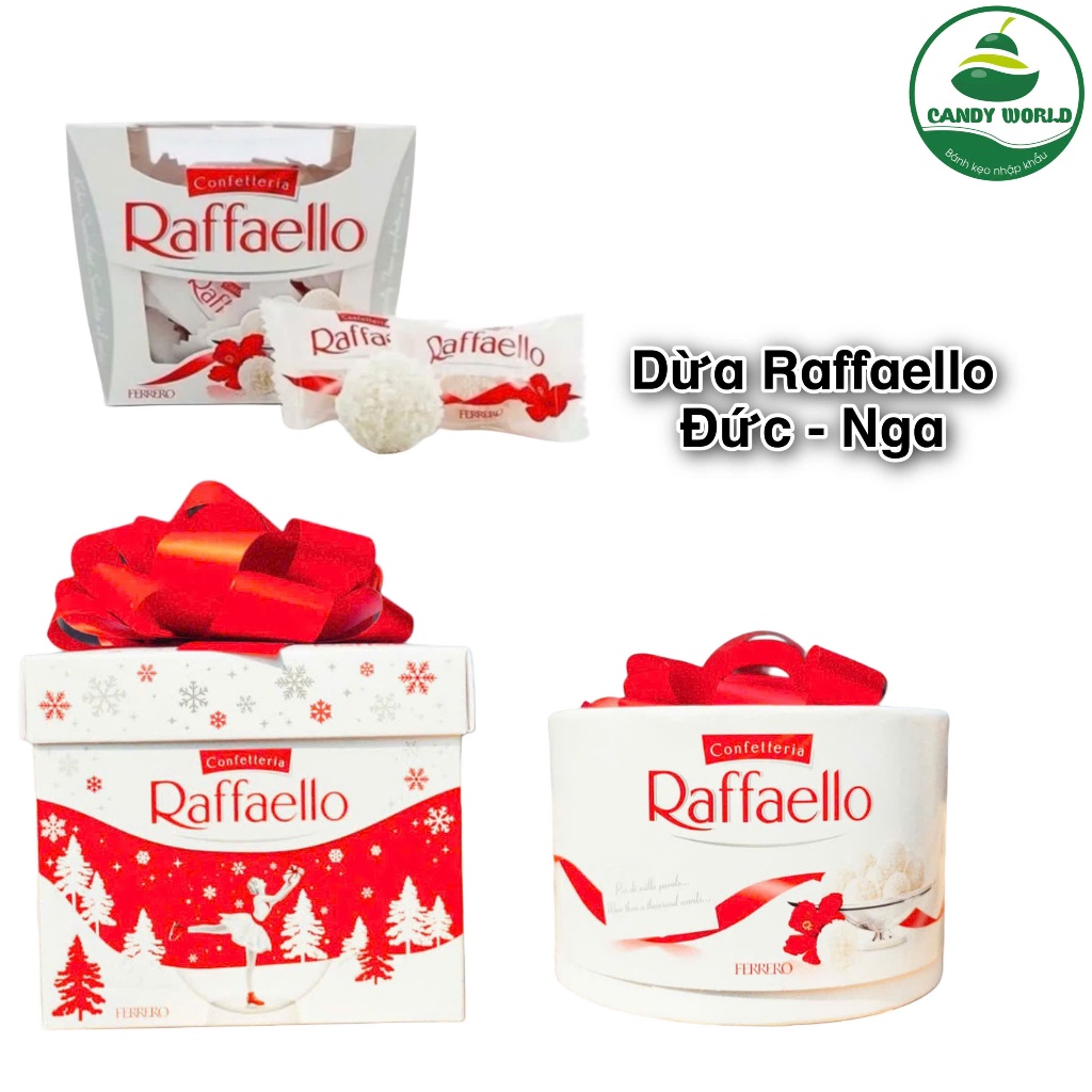 (New Date) German and Russian Raffaello Coconut Candy - Square Box ...