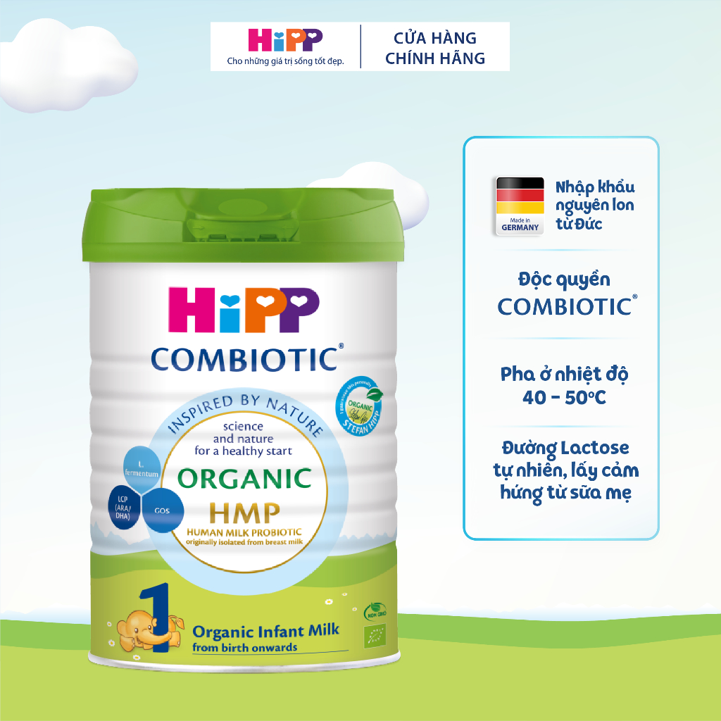 HiPP 1 Organic Combiotic formula milk powder 800g directly supplemented ...