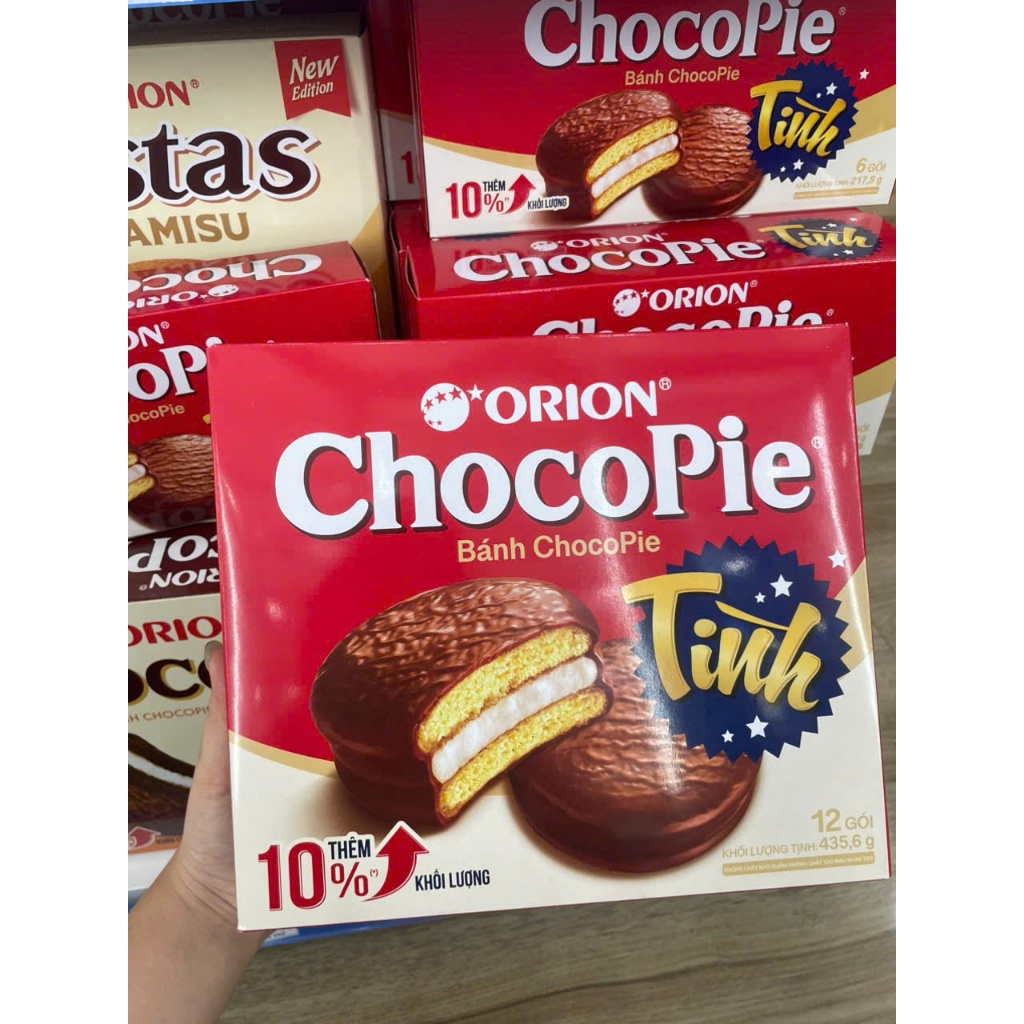 Traditional Chocopie and Custas Orion Sponge Cake large box | Shopee ...