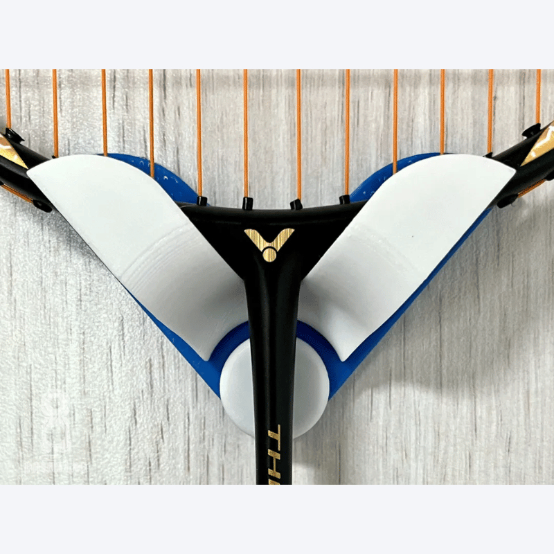Victor Logo Wall-Mounted Badminton Racket Holder - 3M Double-Sided ...