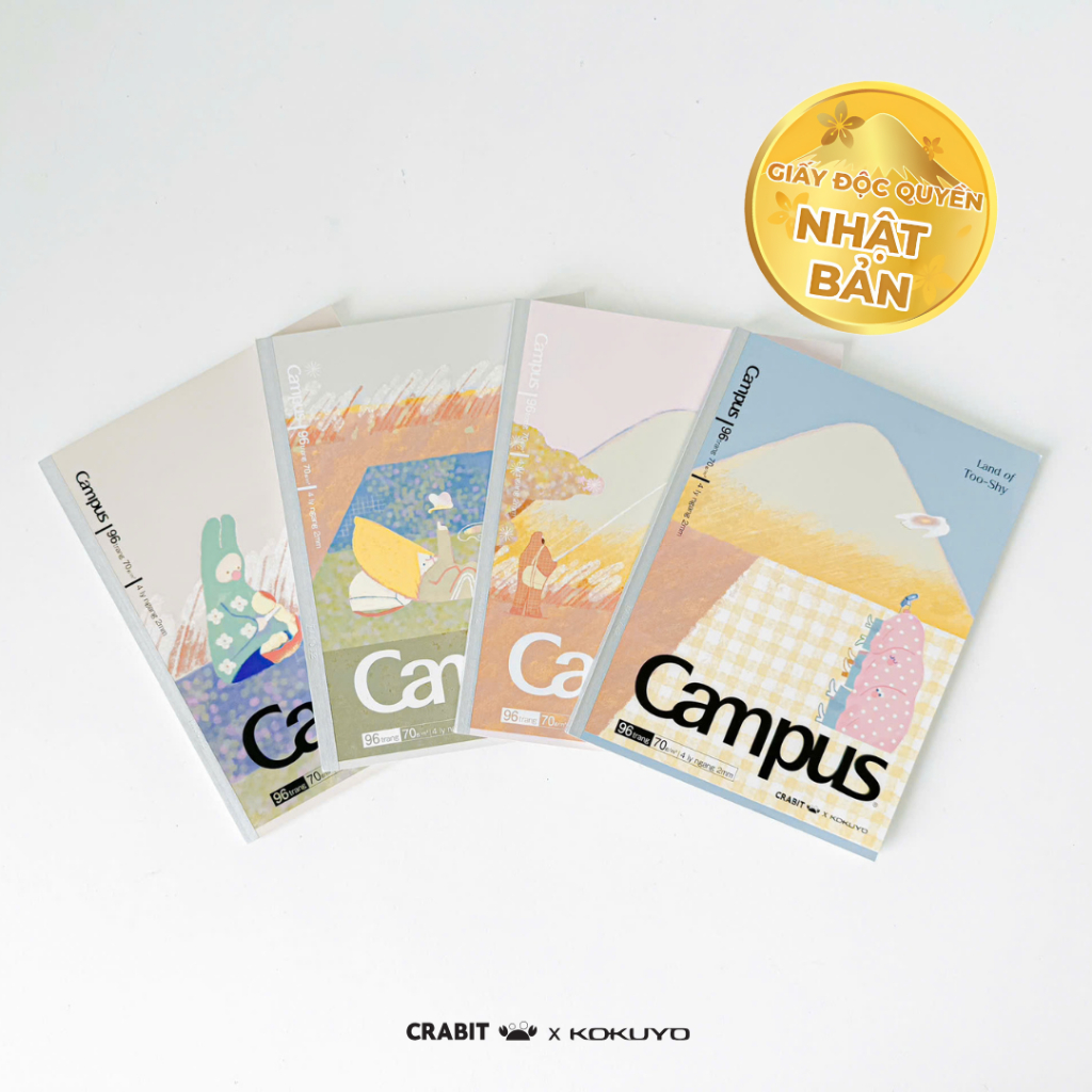 Dotted horizontal notebook B5 A5 80 pages Crabit x Kokuyo Campus Land ...