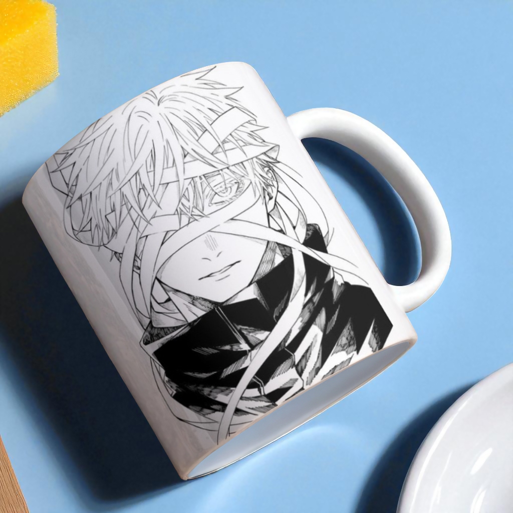 Ceramic cup printed with Gojo Satoru, Jujutsu Kaisen anime | Shopee ...