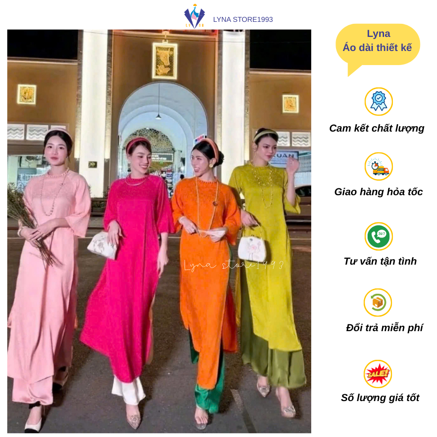 Ao dai CNY 2025 Brocade with loose shape, modernized ao dai with ...