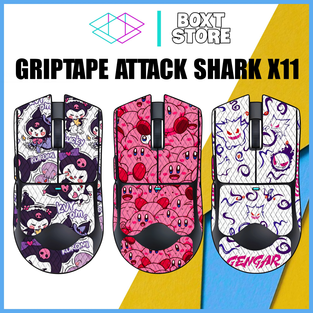 Attack Shark X11 Mouse 3M Anti-Slip Grip Tape - Skin Griptape ...