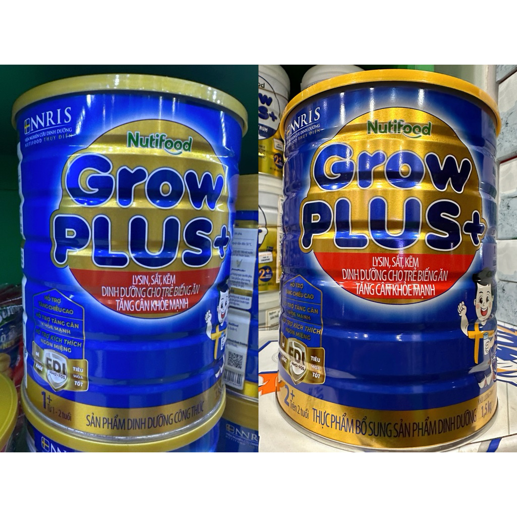 Grow Plus+ GREEN 1+/2+ Powdered Milk 1.5kg WEIGHT GAIN | Shopee Malaysia