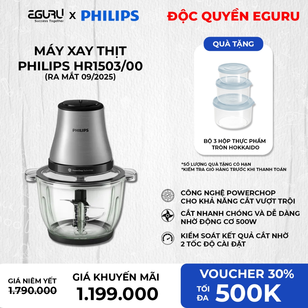 Latest PHILIPS HR1503/00 meat grinder 2025 - Capacity 2L - PowerChop ...