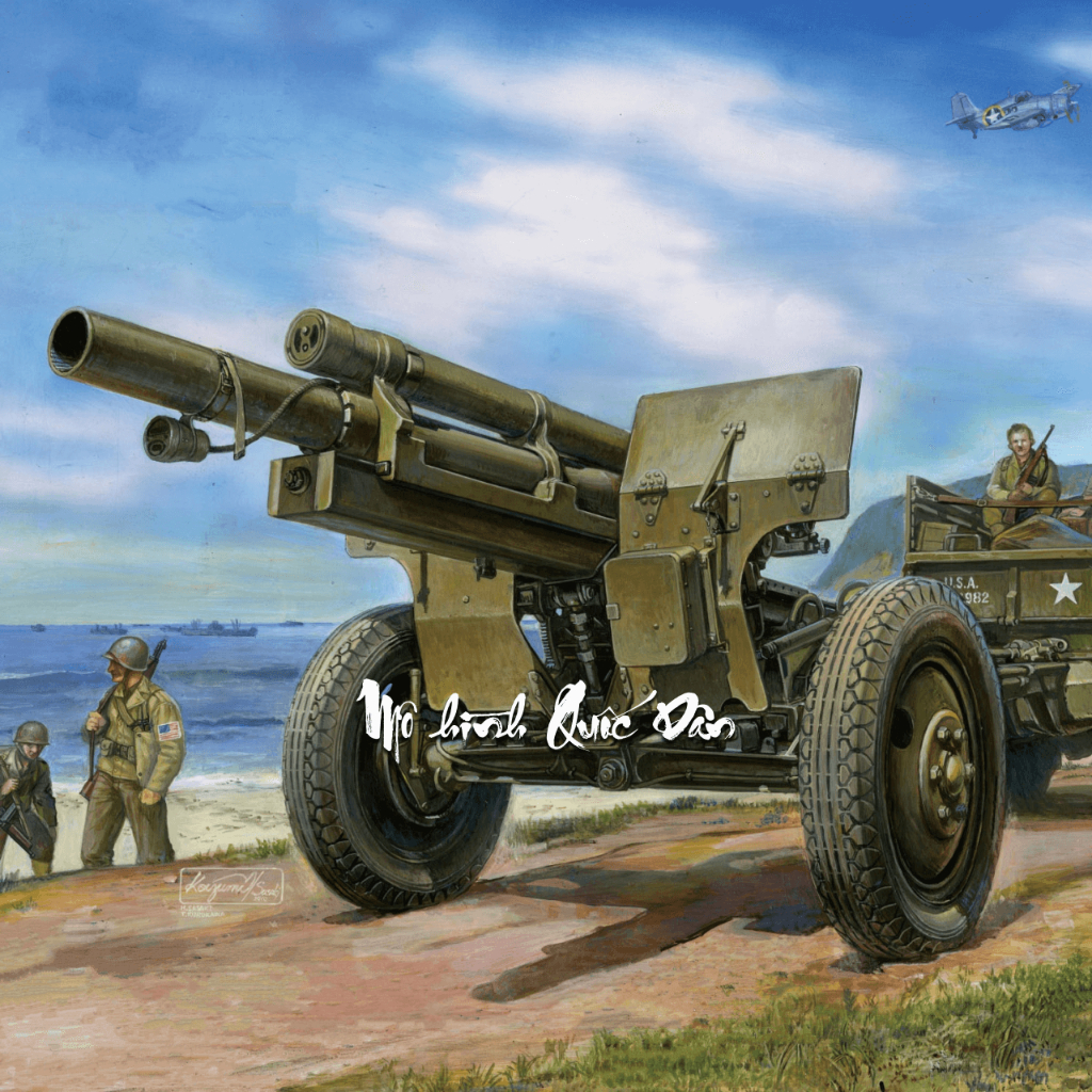 Military Model | US.M2A1 -105mm Howitzer trailer artillery model kit ...