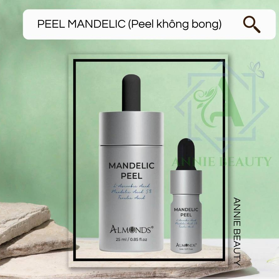 Mandelic Peel 25ml - Almonds non-flaking skin peel Increases skin ...