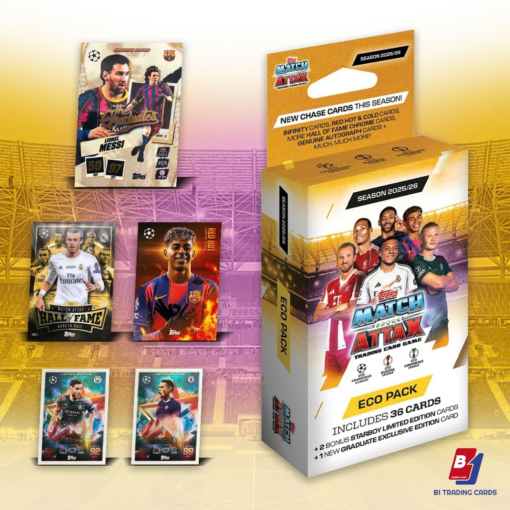 Eco Pack (Saving Card Box) - Topps Match Attax 2026 - Champion League ...