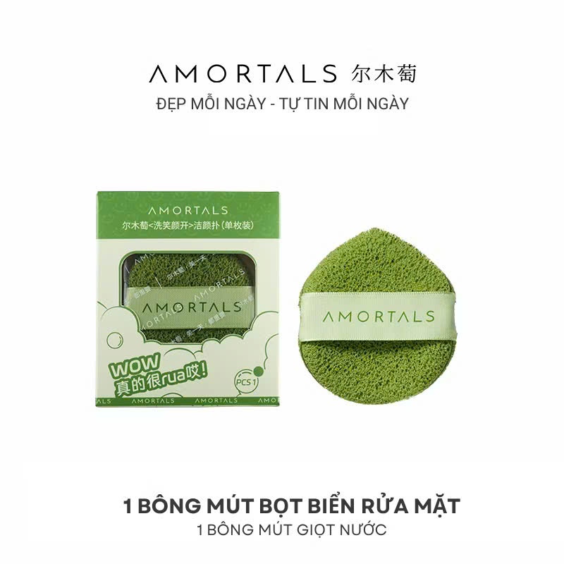 AMORTALS Water Drop Shaped Facial Cleansing Sponge Supports Facial ...