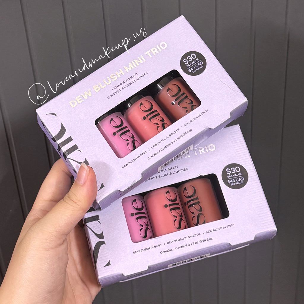 (NEW 2025) Saie Mini Dew Blush Trio Set | Shopee Malaysia
