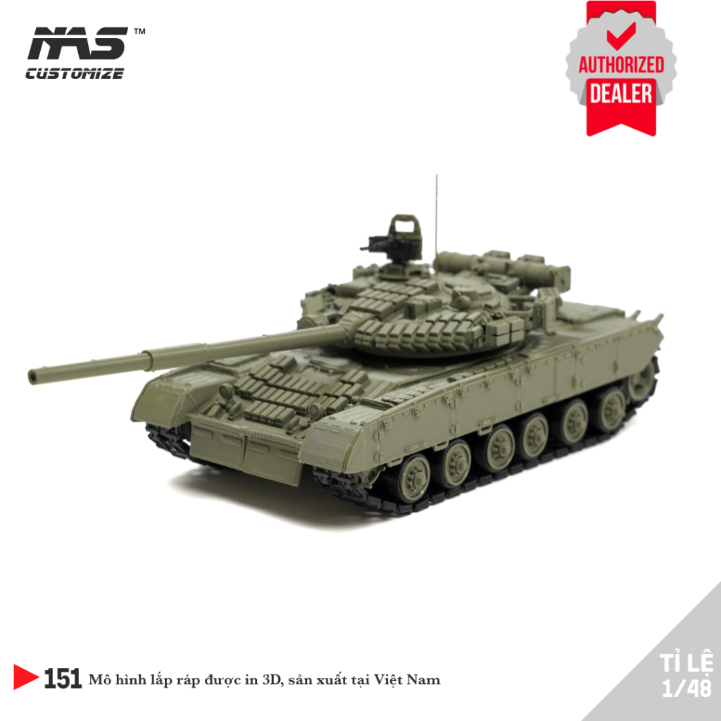 [NAS] Assembly model of tank T-80BV 1/48, Military assembly model of ...