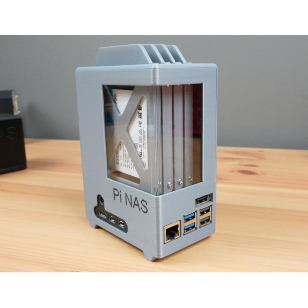 PETG premium 3D printed Pi NAS Case - Raspberry Pi 5 Case with 2–4 HDD ...