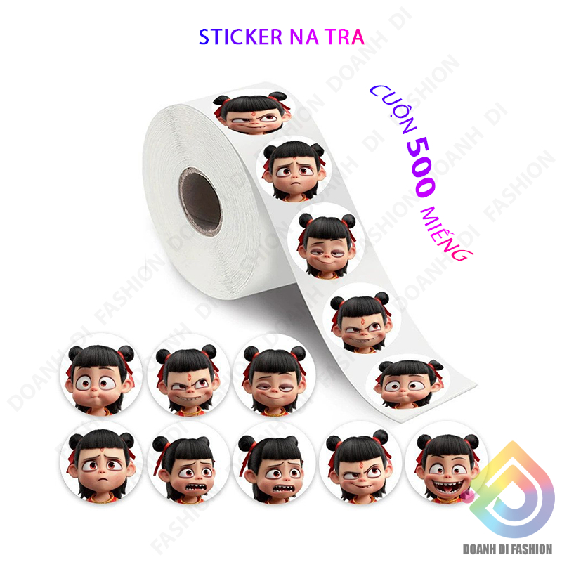 500 Na Tra Ngao Binh Stickers, Nezha Sticker Roll, Cartoon Anime ...