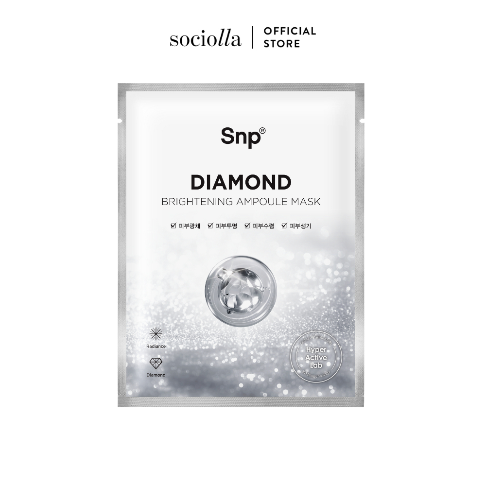 SNP Diamond Brightening Ampoule Mask 25 ml | Shopee Malaysia