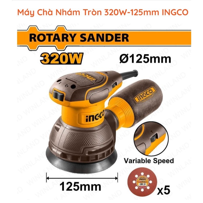 INGCO - RS3216 - Round Sander 320W-125mm | Shopee Malaysia