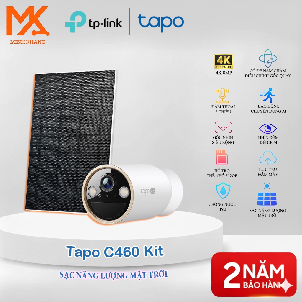 Tapo C460 KIT 8M– Solar Outdoor Security Camera Set | Rechargeable ...