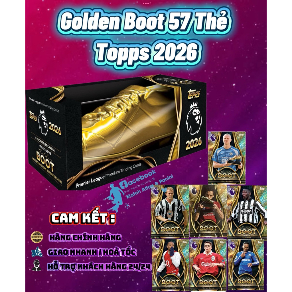 [ Golden Boot Tin ] Golden Shoe Player Card Box Topps 2026 Premier ...