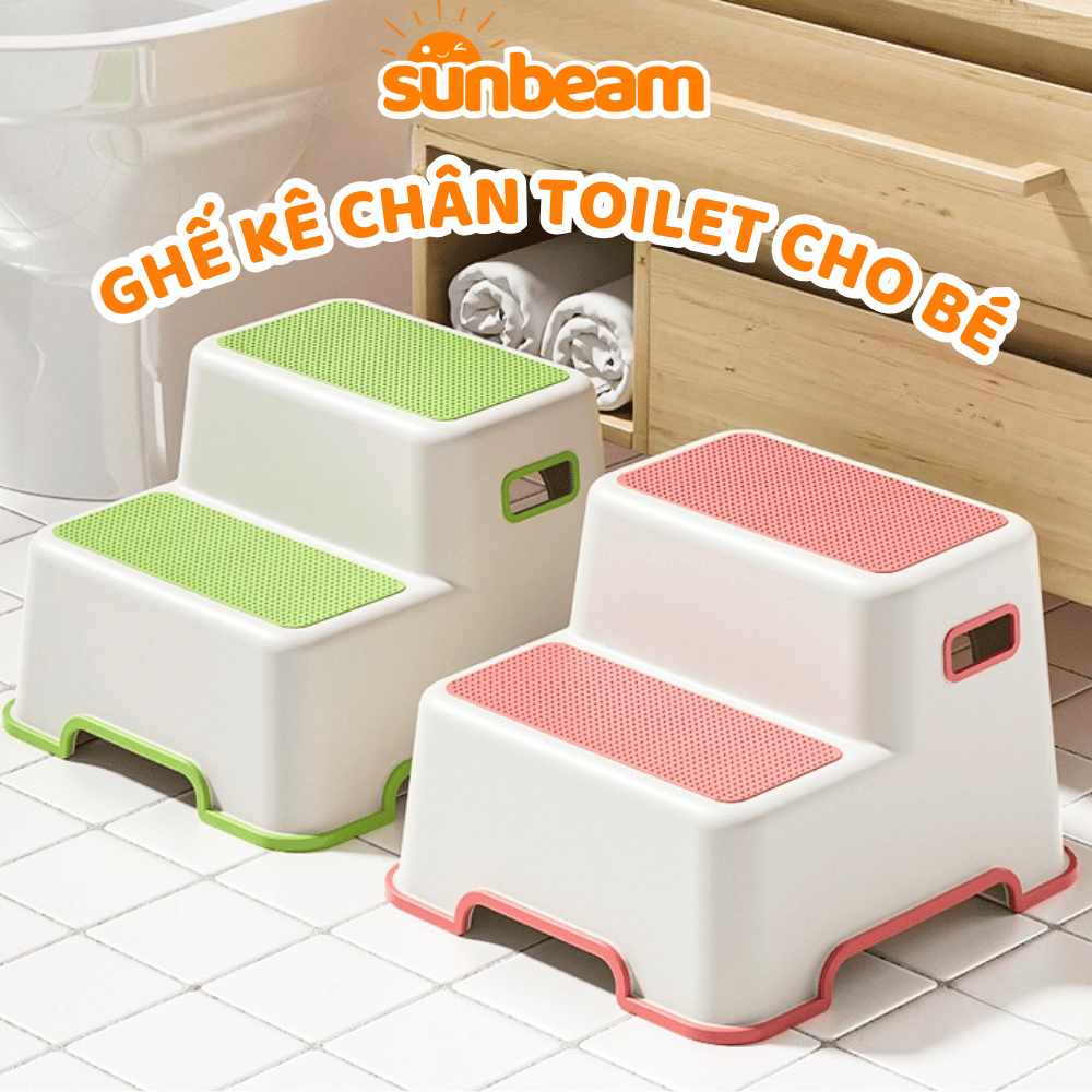 SUNBEAM Baby Toilet Footrest, Anti-Slip Standing Chair with Steps for ...