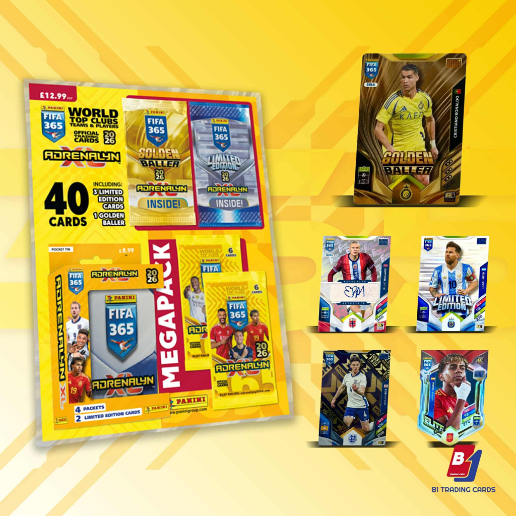 Mega Pack (Super Card Bag) - Panini Adrenalyn XL FIFA 365 2026 ...