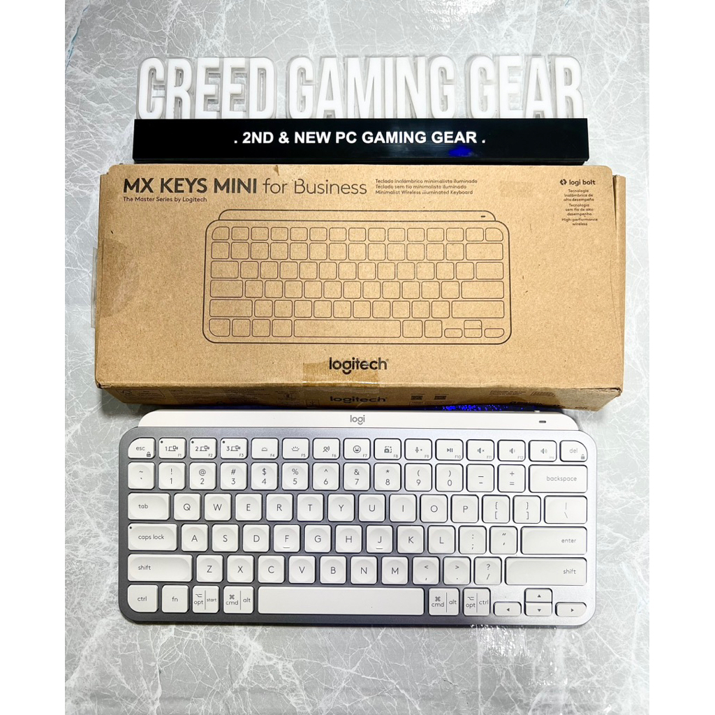 Logitech Mx Keys Mini Wireless Quiet Silent Working Keyboard for Window ...