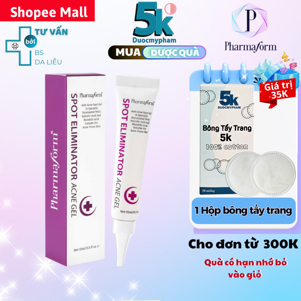 Spot Eliminator Acne Gel Pharmaform - helps reduce Acne and reduce ...