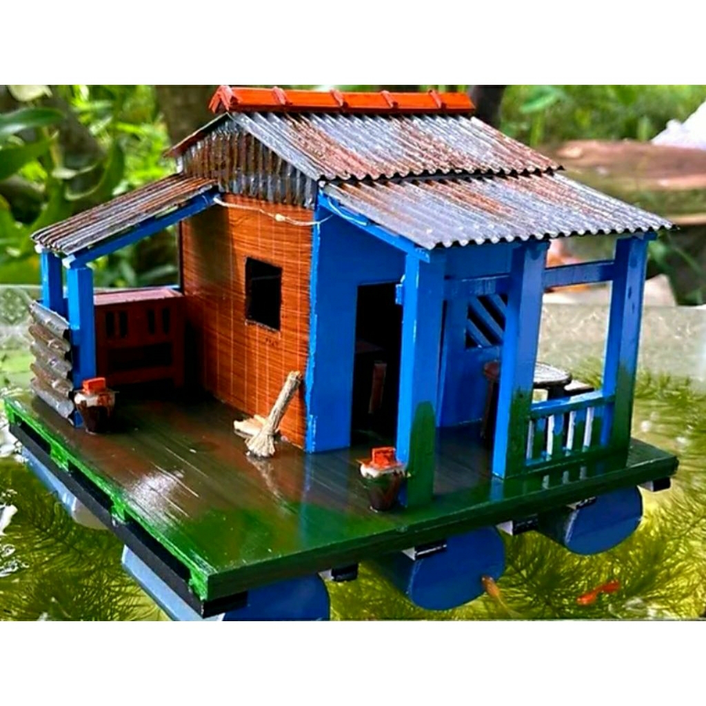 Floating House Western Model with Lights | Shopee Malaysia