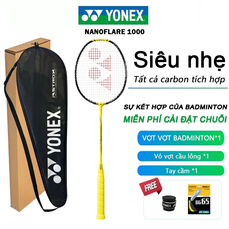 Yonex NANOFLARE 1000Z 4U pre-tensioned badminton racket 9-11kg for men ...