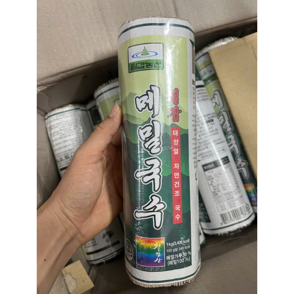 Korean buckwheat noodles rolled 1kg used to make cold noodles and mixed ...