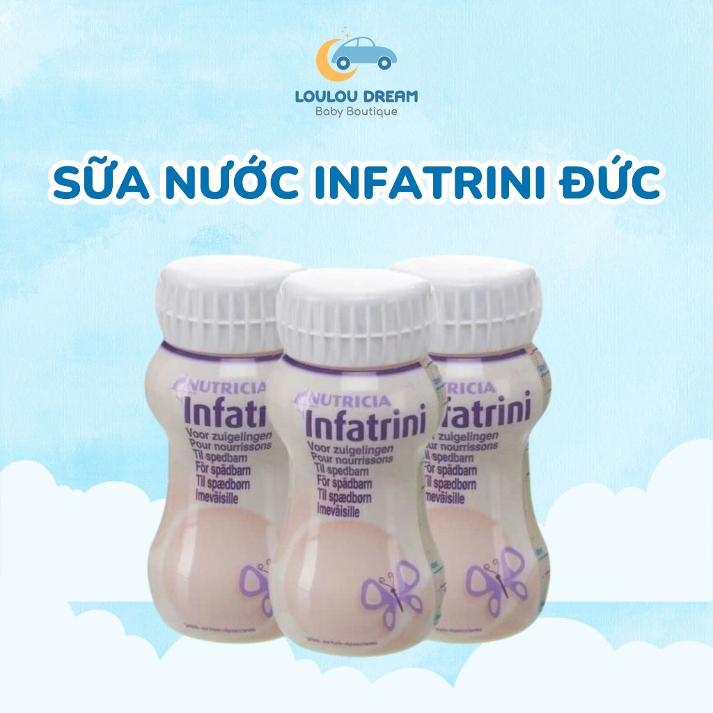 Infatrini German ready-to-drink liquid milk 125ml bottle supplements ...