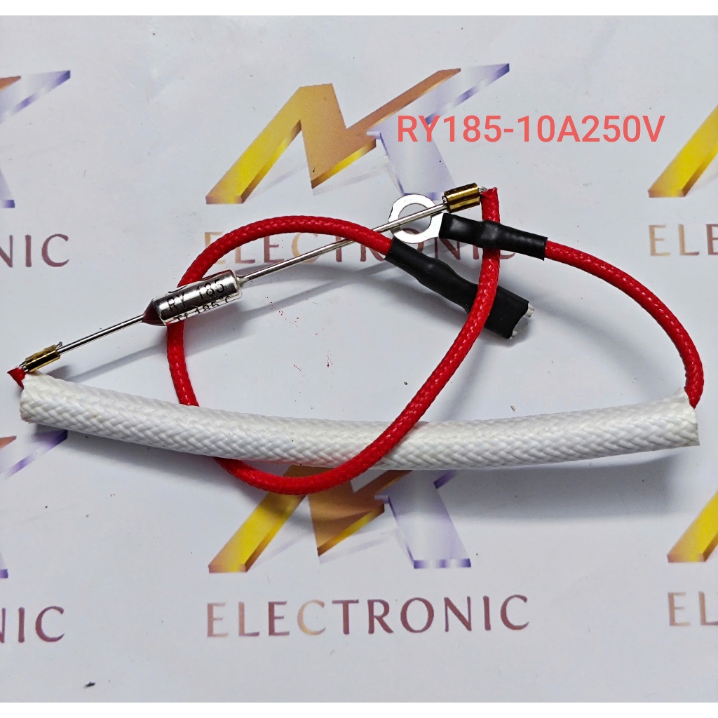 Rice cooker thermal fuse RY185 10A 250V 185oC (pre-soldered with screw ...