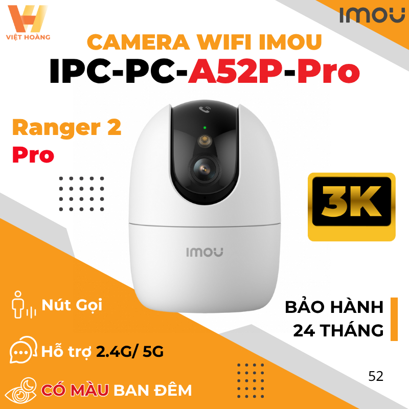 [3M-5M] Imou A52 / A32 Ranger Pro Camera, Night Color, Indoor Rotation ...