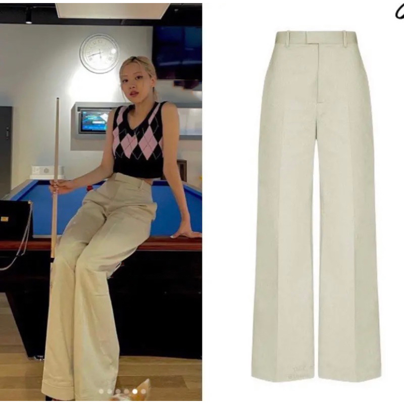 ROSE High-Waisted, Wide-Leg Trousers Made of High Quality Ruby, Soft ...