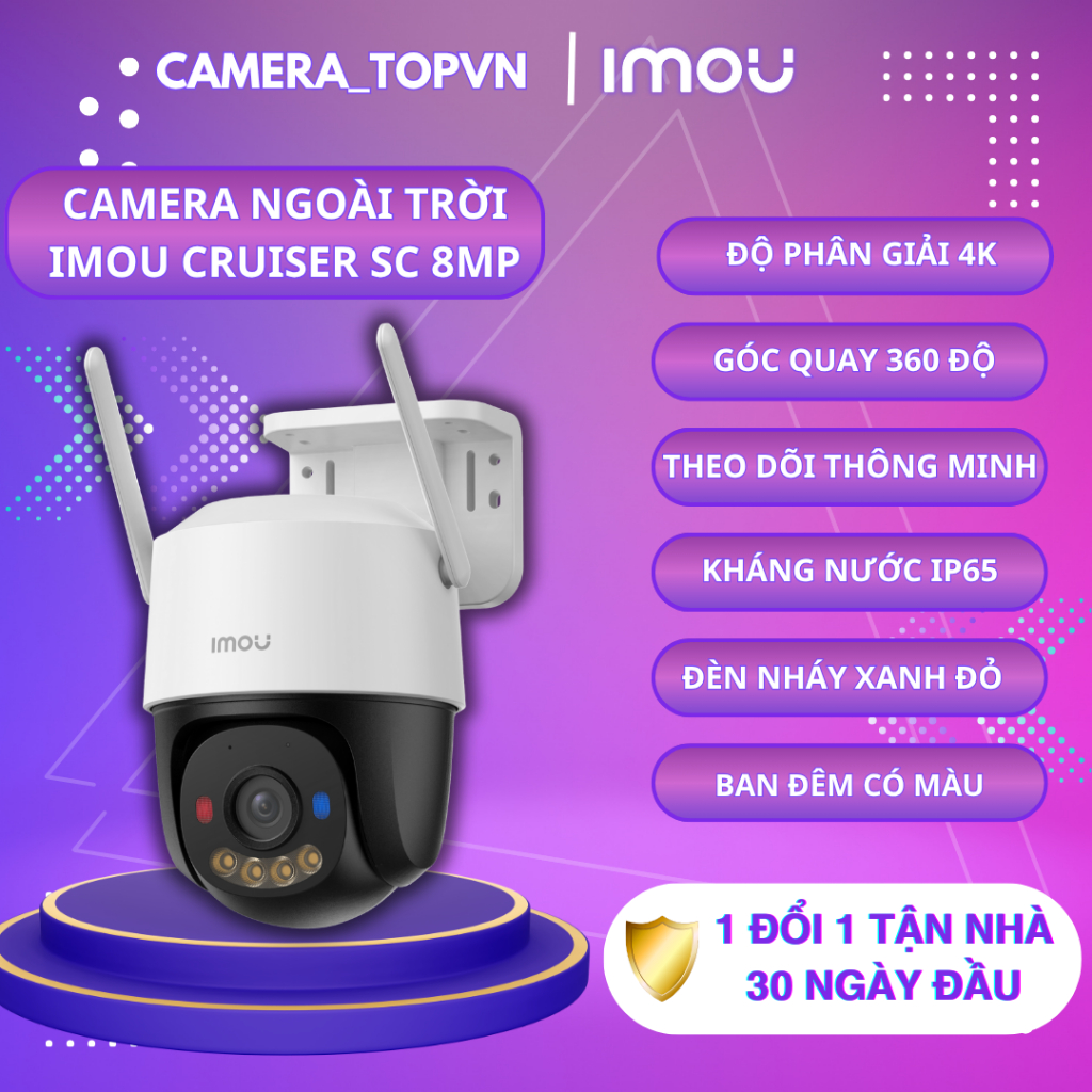 IMOU CRUISER SC 8MP Camera, 2-way conversation, 360 degree rotation ...
