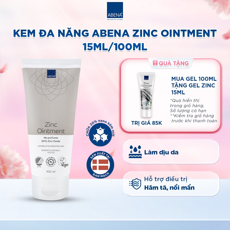 Abena Zinc Ointment multi-purpose cream - Imported from Denmark - Cares ...
