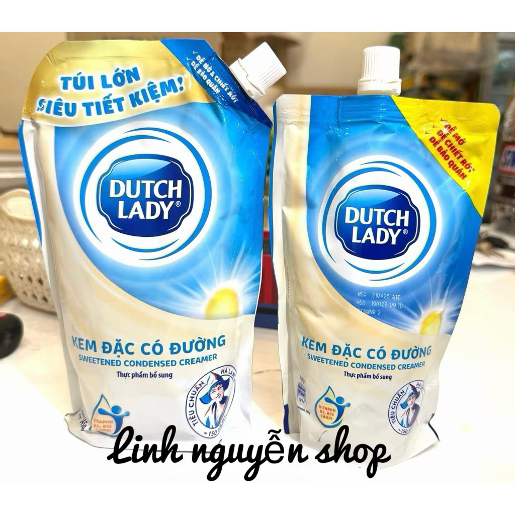 Dutch Lady Sweetened Condensed Cream Milk Bag 545g/280g pack | Shopee ...